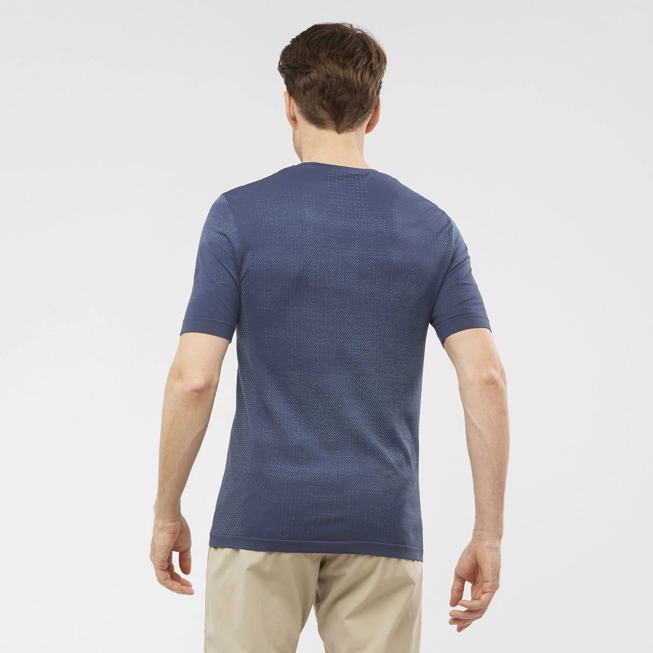 SALOMON ESSENTIAL SEAMLESS SS TEE DARK DENIM Tee shirt sans coutures