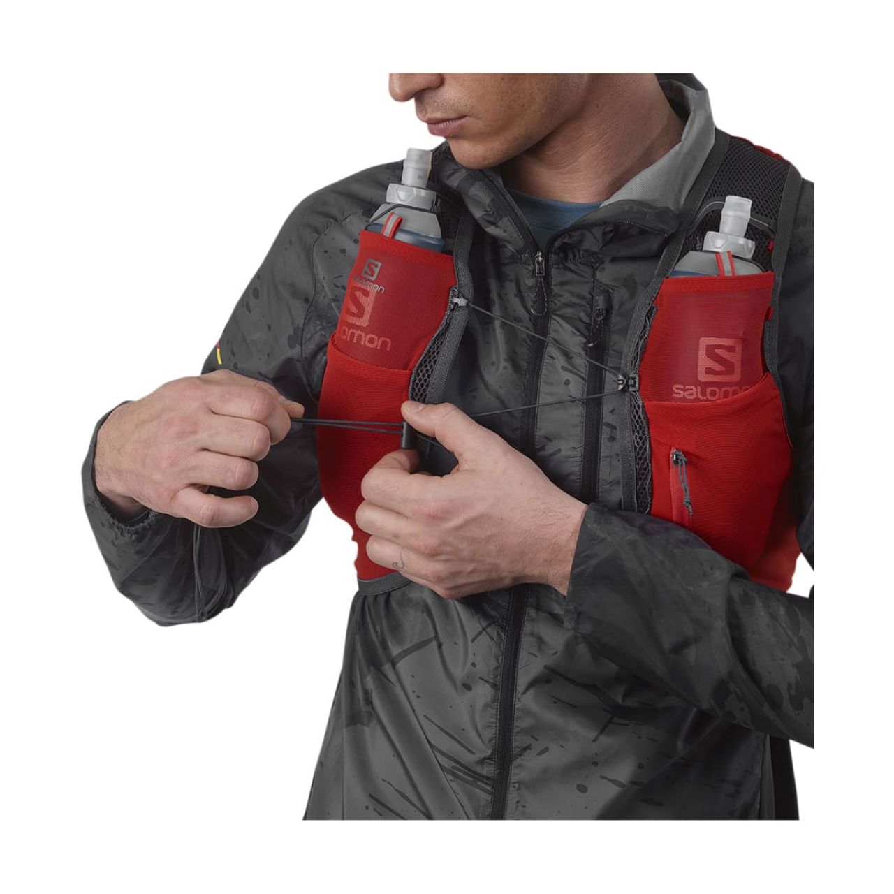 SALOMON ACTIVE SKIN 4 SET FIERY RED Sac à dos trail