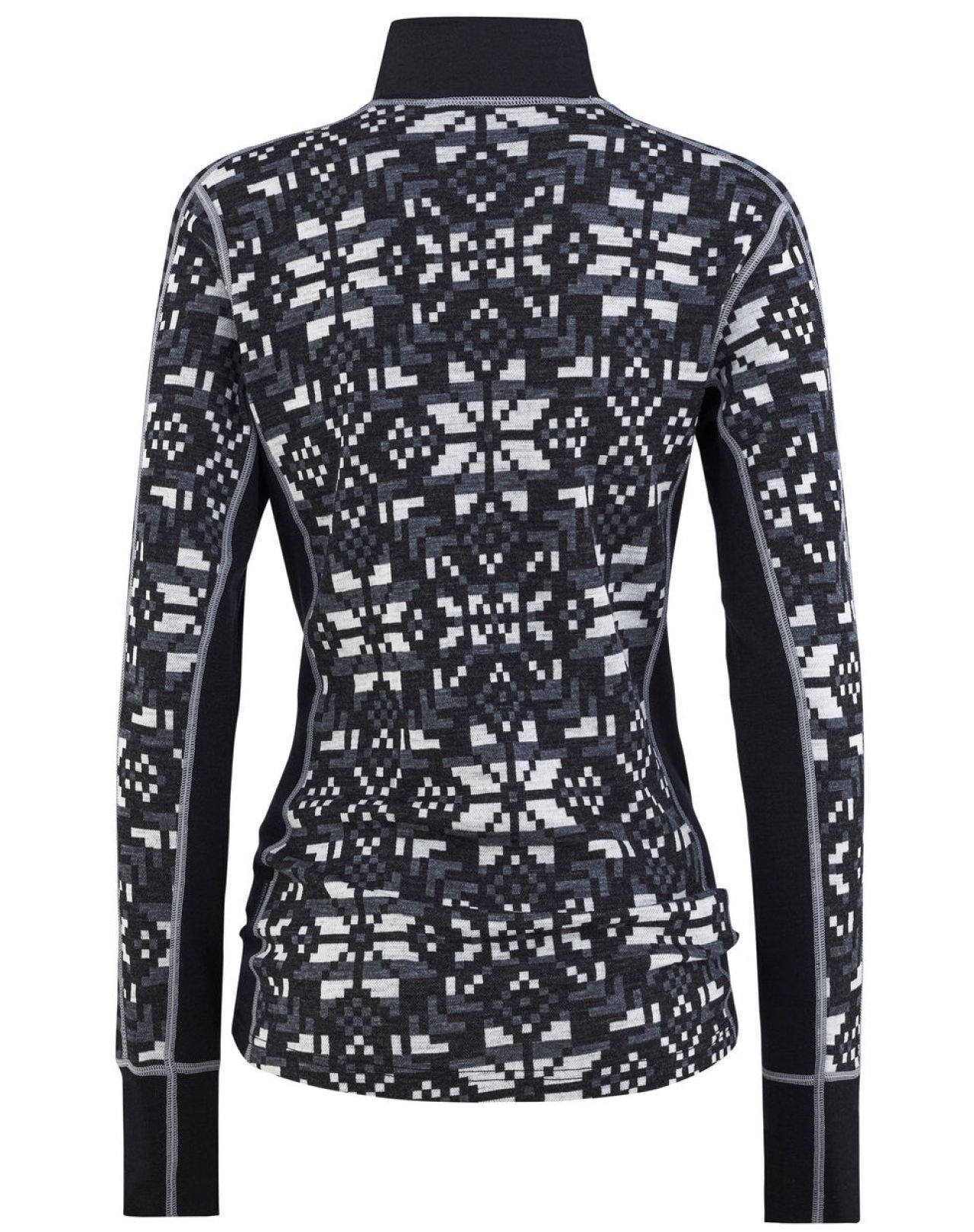 KARI TRAA ELSE H/Z BLACK Sous vetement technique en laine merinos