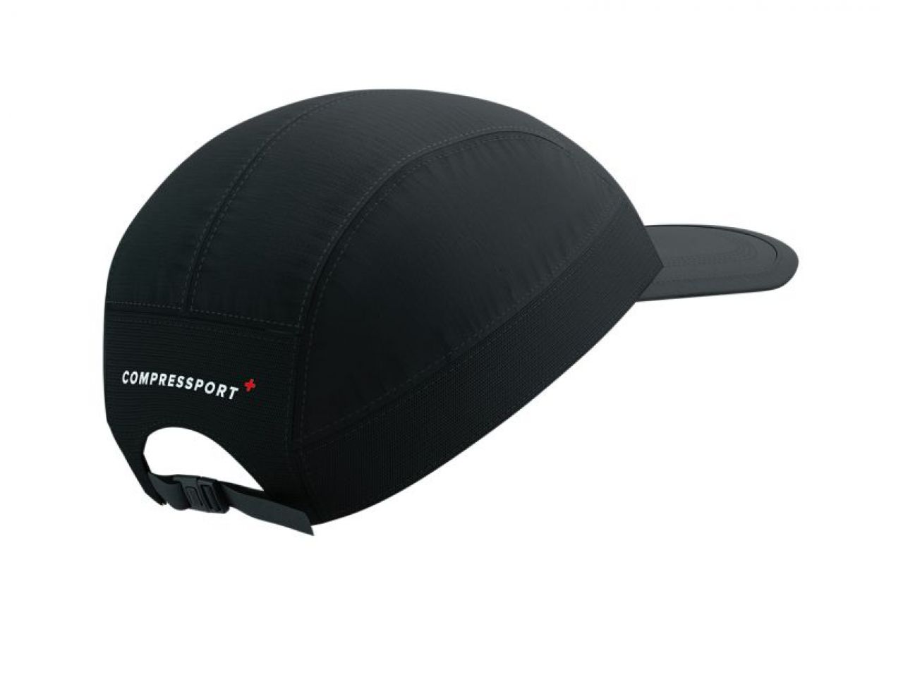 COMPRESSPORT 5 PANEL LIGHT CAP BLACK Casquette running