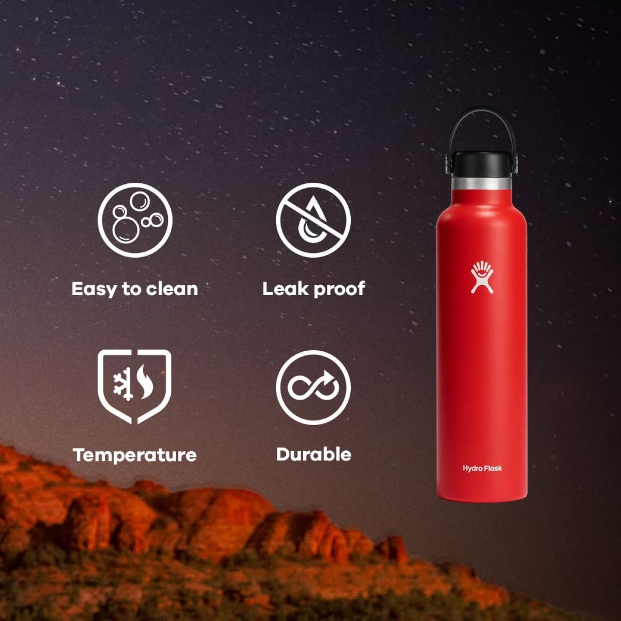 HYDROFLASK 21 OZ STANDARD MOUTH GOJI Bouteilles isotherme