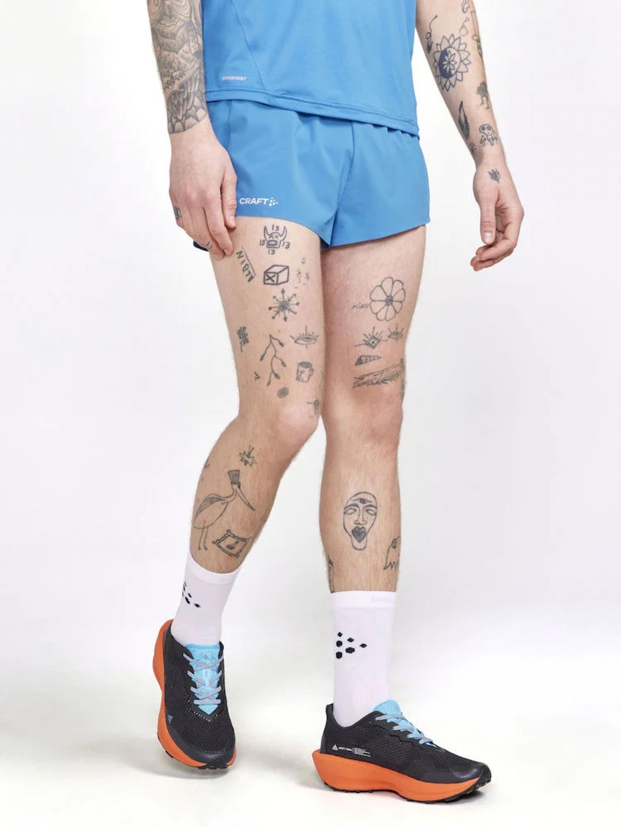 CRAFT PRO HYPERVENT SPLIT SHORT BLEU Short Running