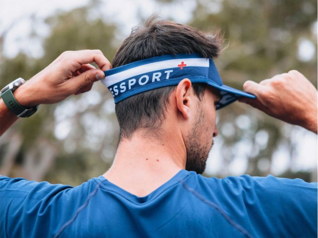 COMPRESSPORT VISOR ULTRALIGHT ESTATE BLUE Visière running