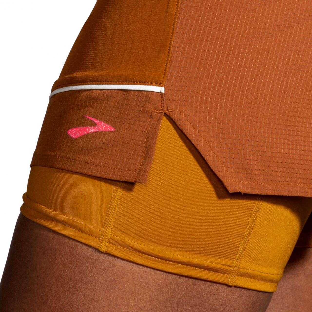 BROOKS SHORT HIGH POINT 7 POUCES 2 EN 1 HAZELWOOD Short trail brooks