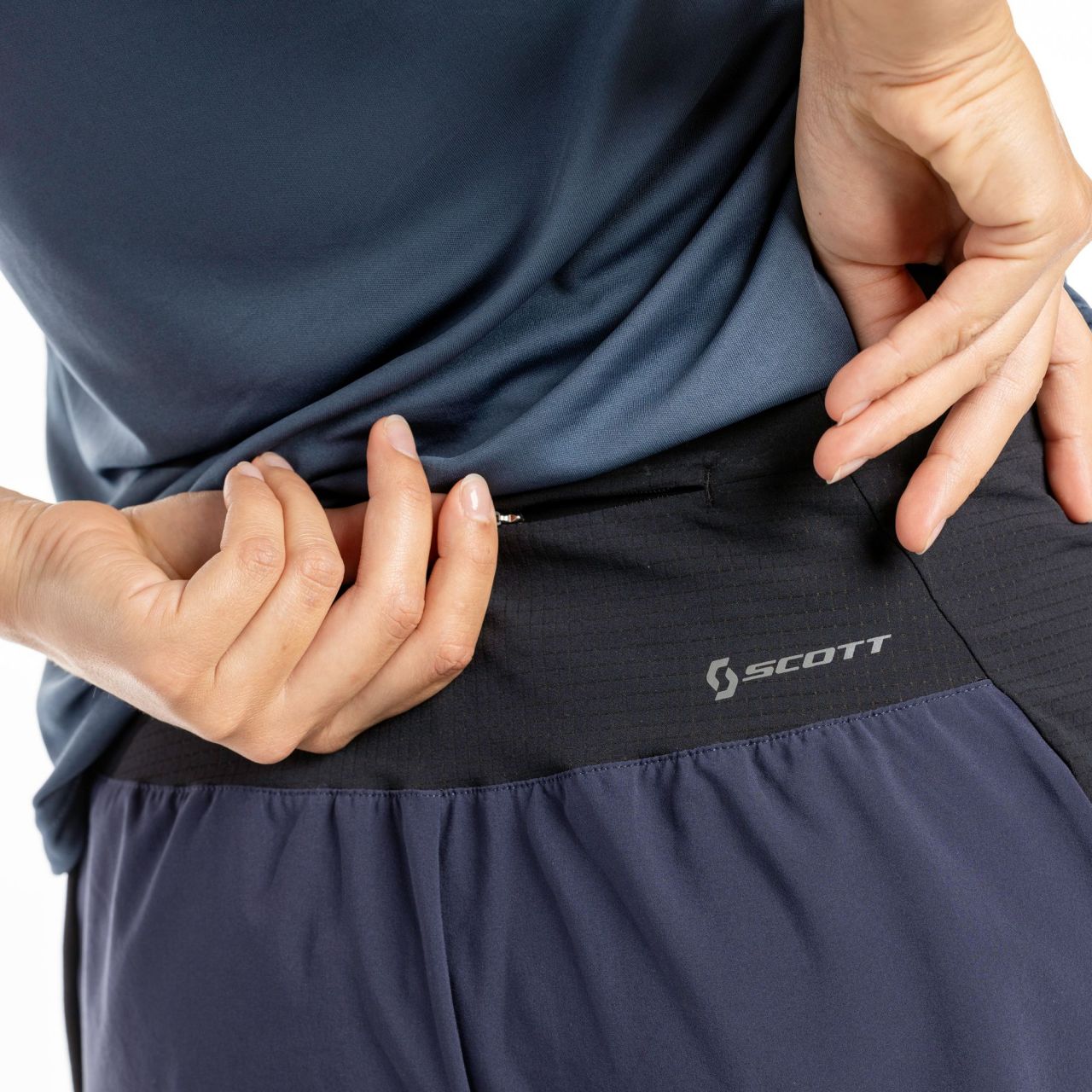 SCOTT SHORT HYBRID ENDURANCE TECHDARK BLUE Short de running