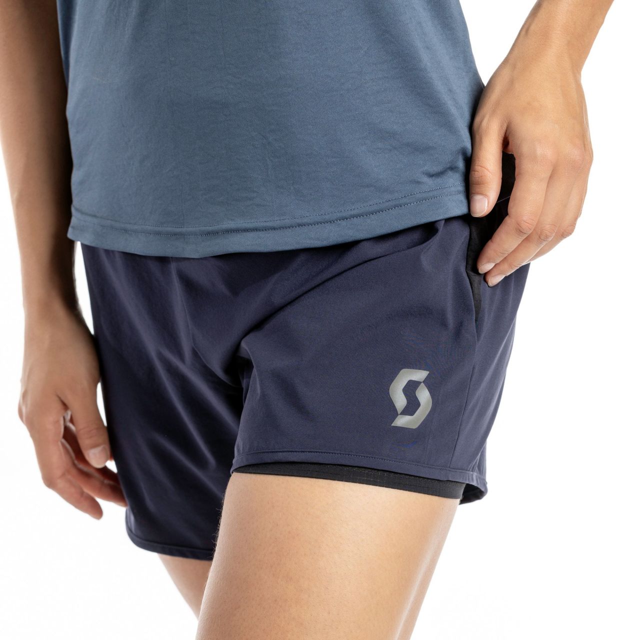 SCOTT SHORT HYBRID ENDURANCE TECHDARK BLUE Short de running
