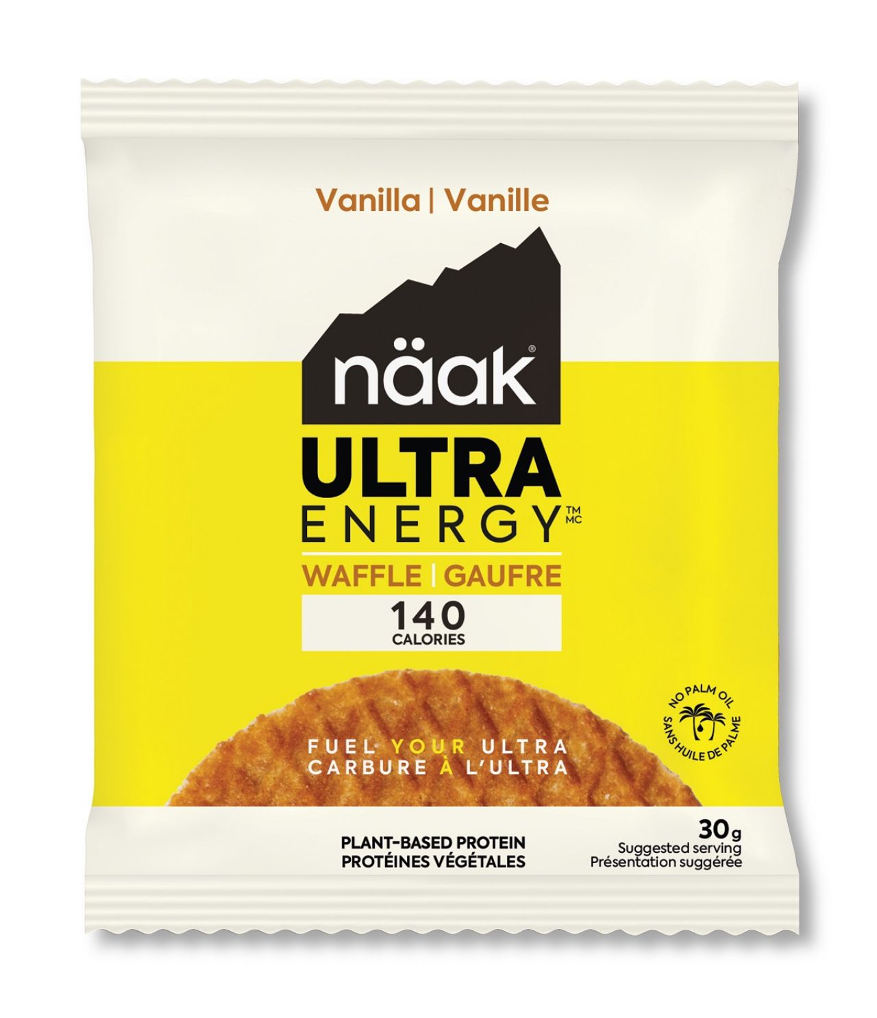 NAAK WAFFLE ENERGY VANILLE Gauffrette énergetique