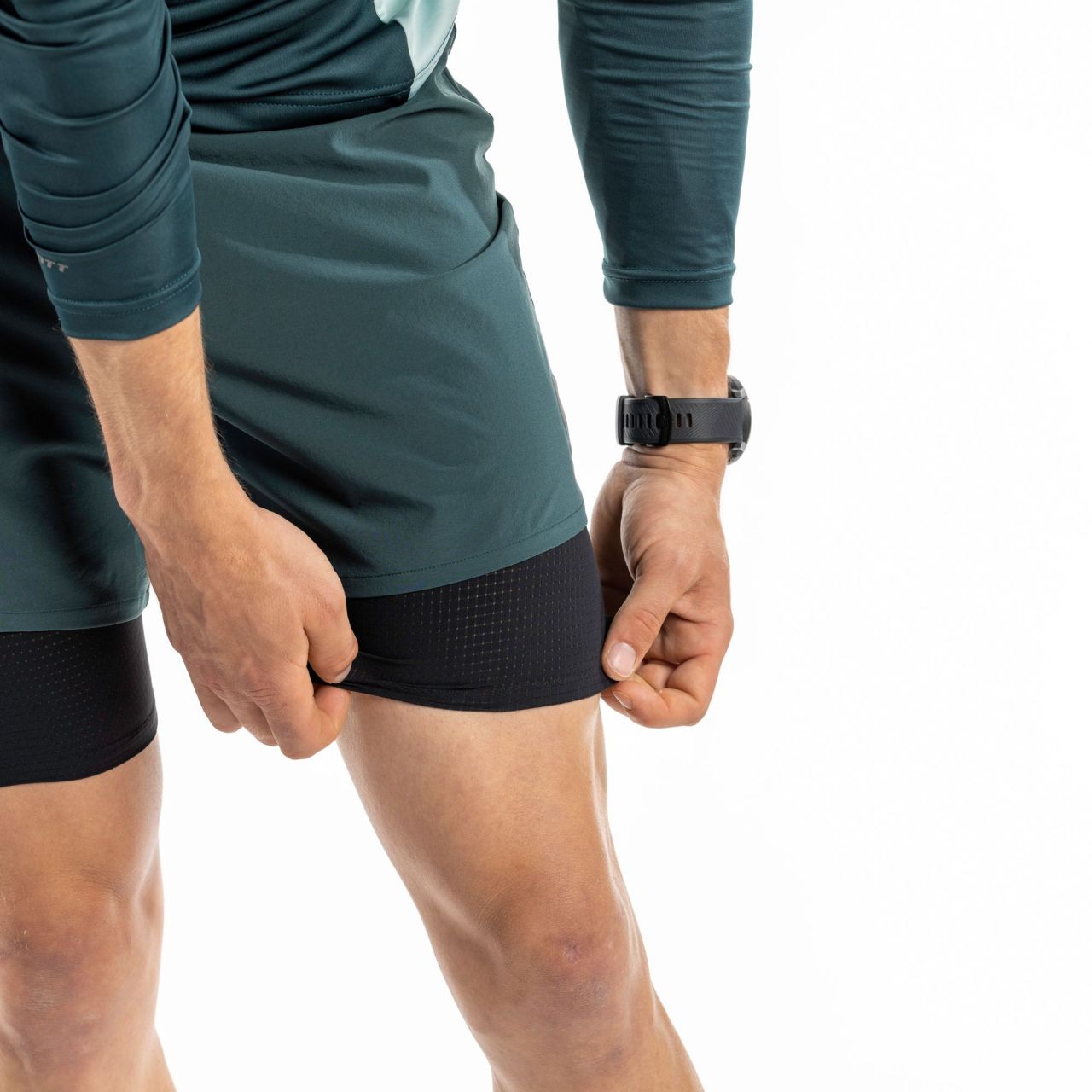 SCOTT SHORT HYBRID ENDURANCE ARUBA GREEN Short de running