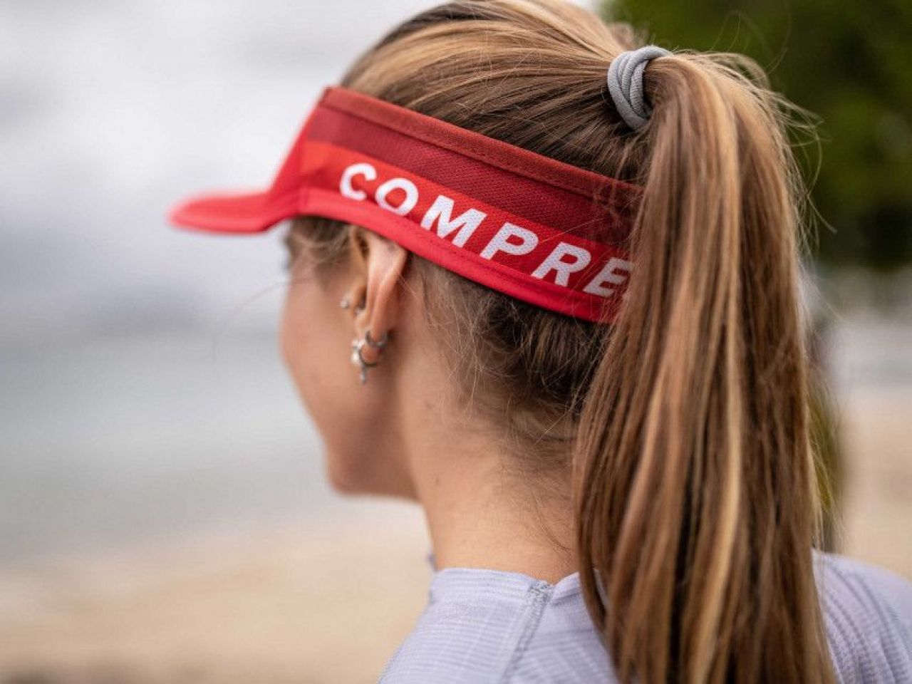 COMPRESSPORT VISOR ULTRALIGHT RED Visière running