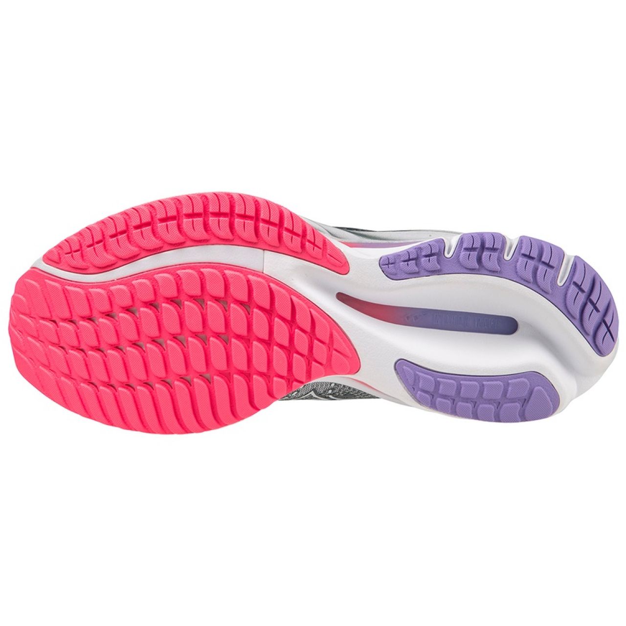 MIZUNO WAVE RIDER 27 GREY ET PINK Chaussures de running