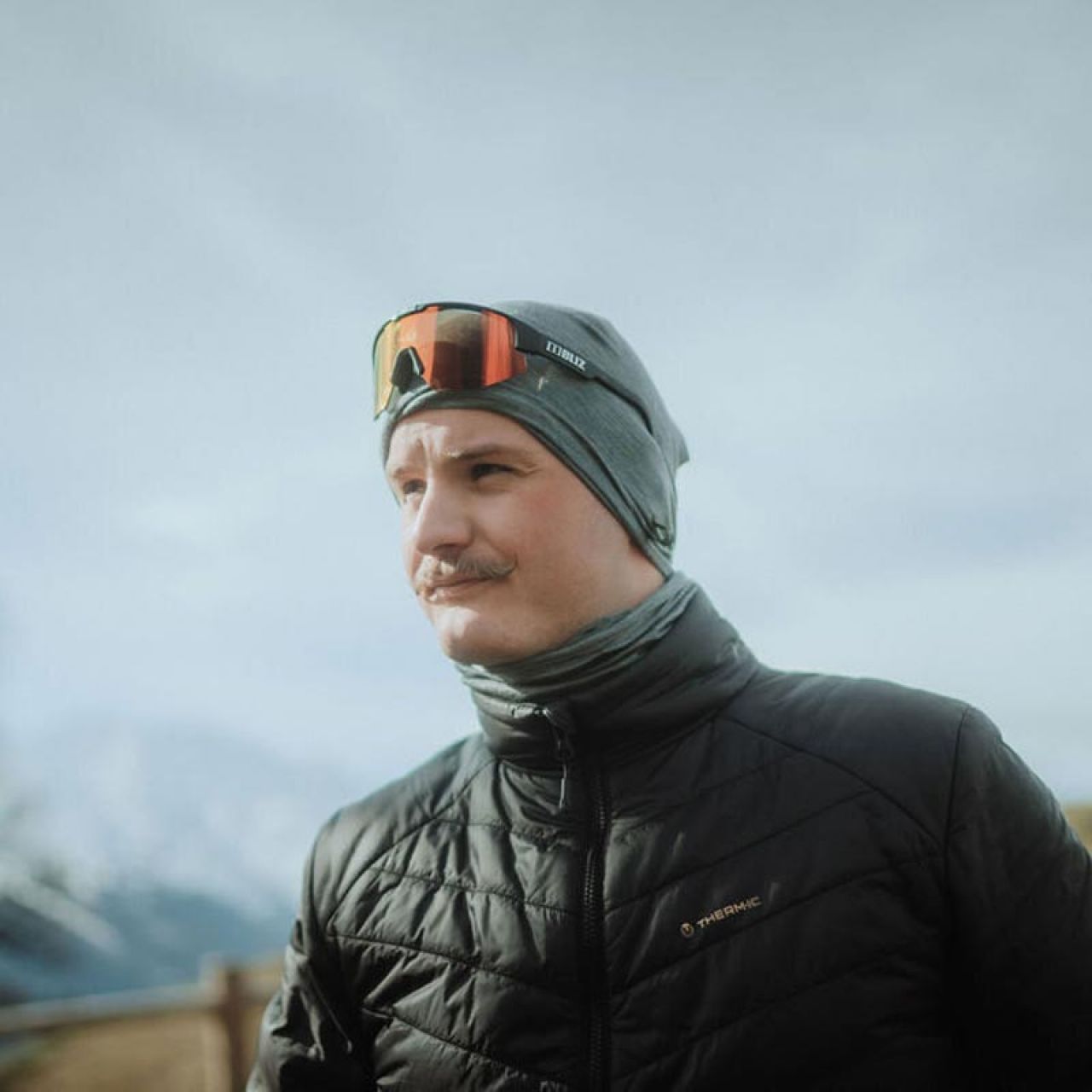 THERMIC TEMPERATE ULTRA LIGHT NATURAL BEANIE GREY Bonnet sport