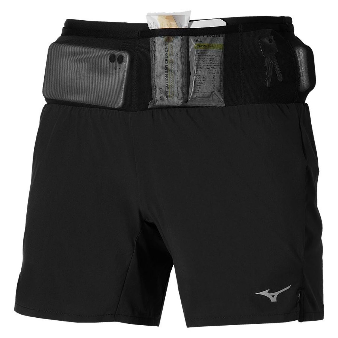 MIZUNO ACTIVE MULTI POCKET SHORT 2 EN 1 Short Running Homme