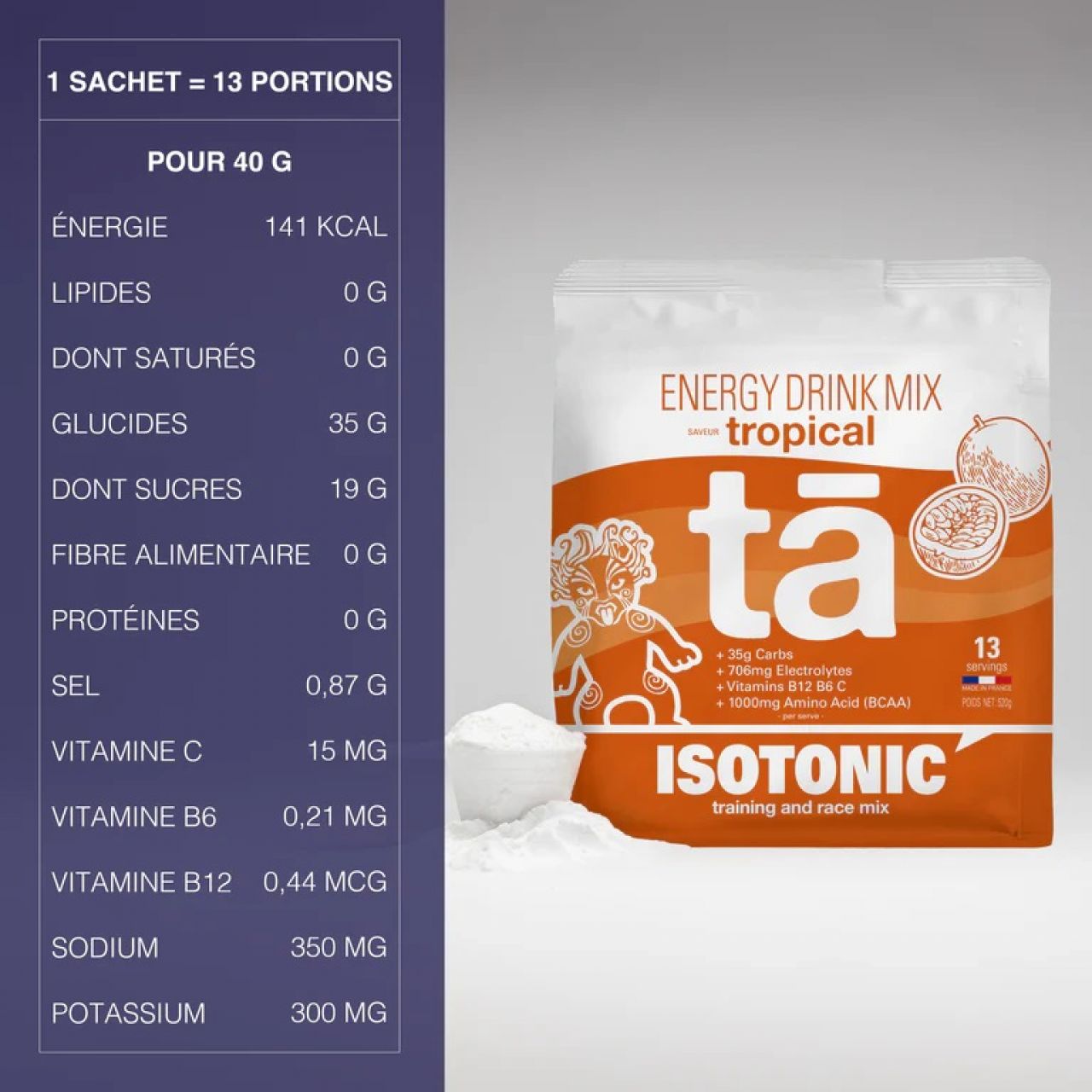 TA BOISSON ISOTONIC TRAINING AND RACE Boisson d effort