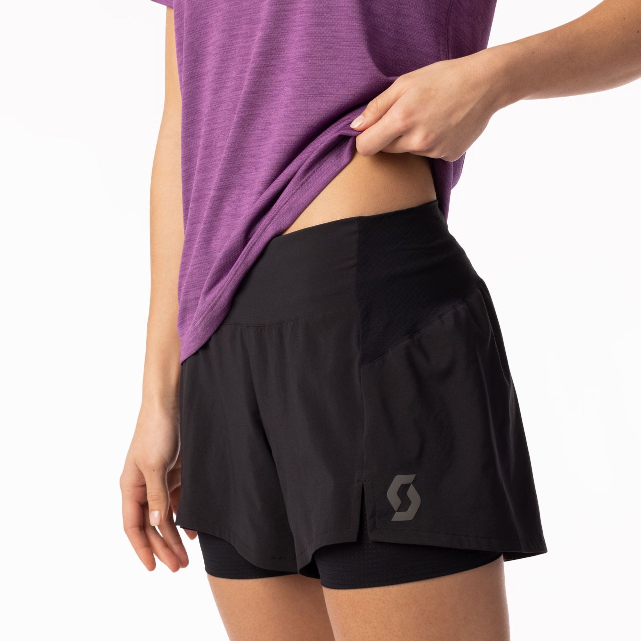 SCOTT HYBRID SHORT WS ENDURANCE TECH BLACK short de running
