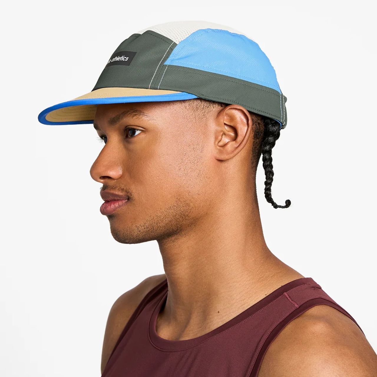CIELE GOCAP FIELD ICONIC BAR DUSTY SEAWEED ET RAINYDAY Casquette running