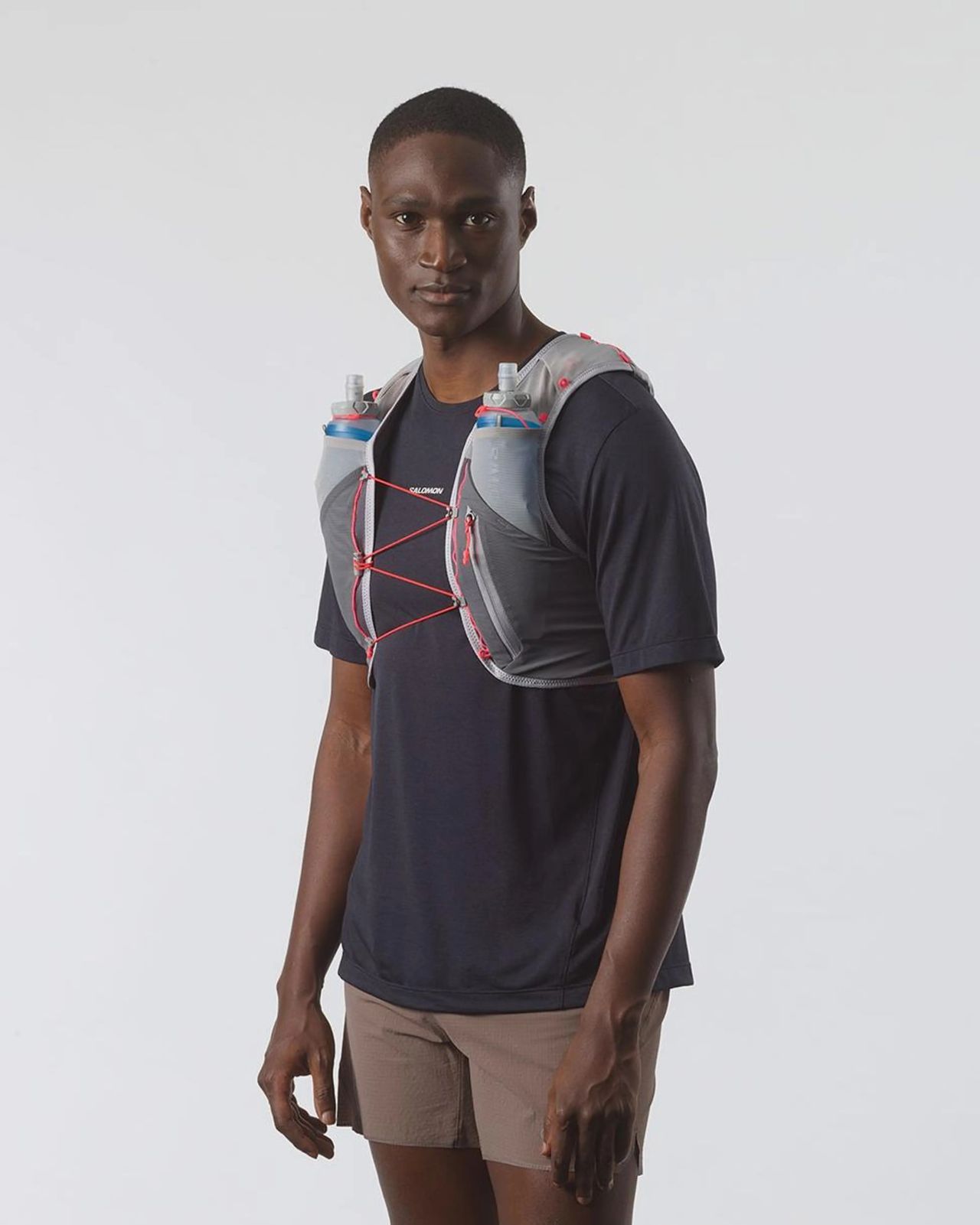 SALOMON ADV SKIN 5 GRADIENT SET CASTELROCK ET NEON FLAME Sac à dos trail