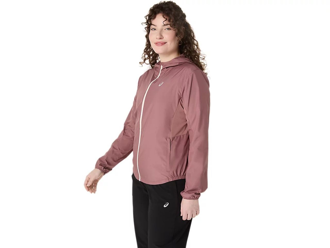 ASICS CORE JACKET RUBBLE RED Veste coupe vent